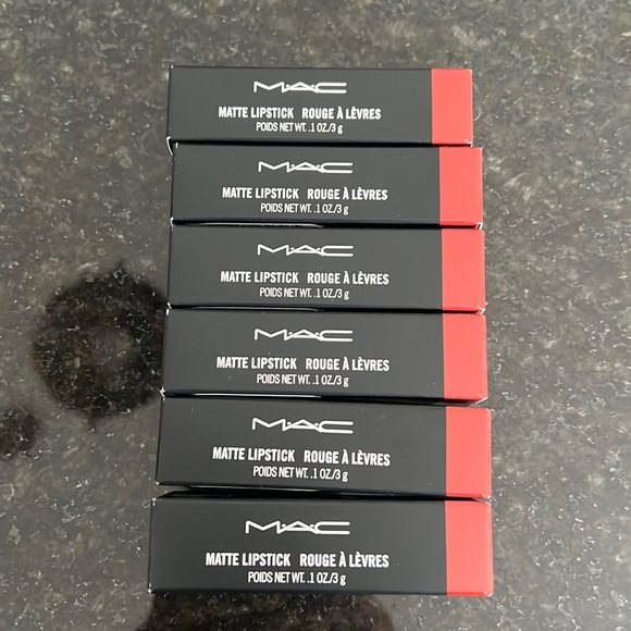 MAC Cosmetics | Makeup | 6 Mac Lipsticks On Chilli Color | Poshmark